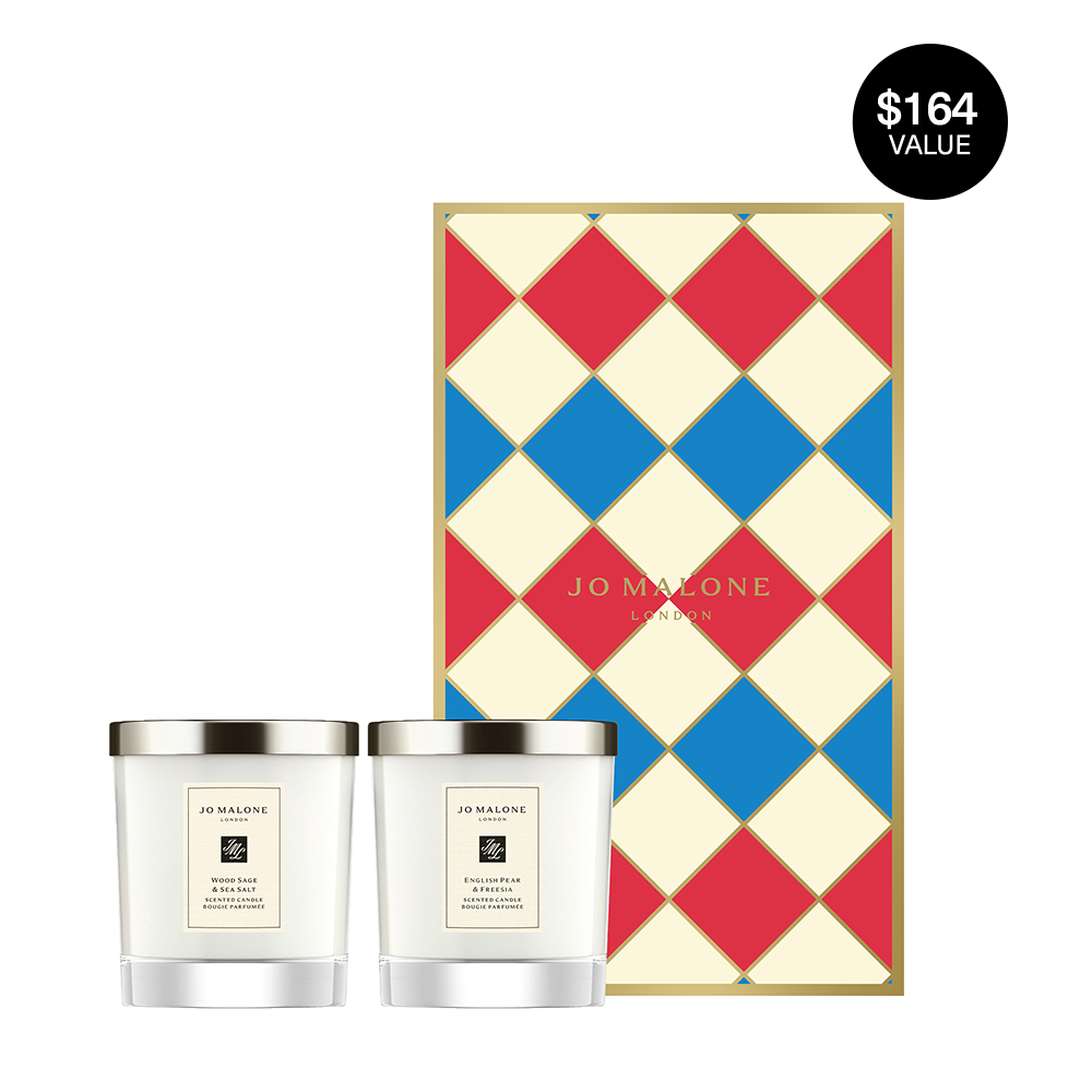 Wood Sage & Sea Salt & English Pear & Freesia Candle Duo | Jo Malone London